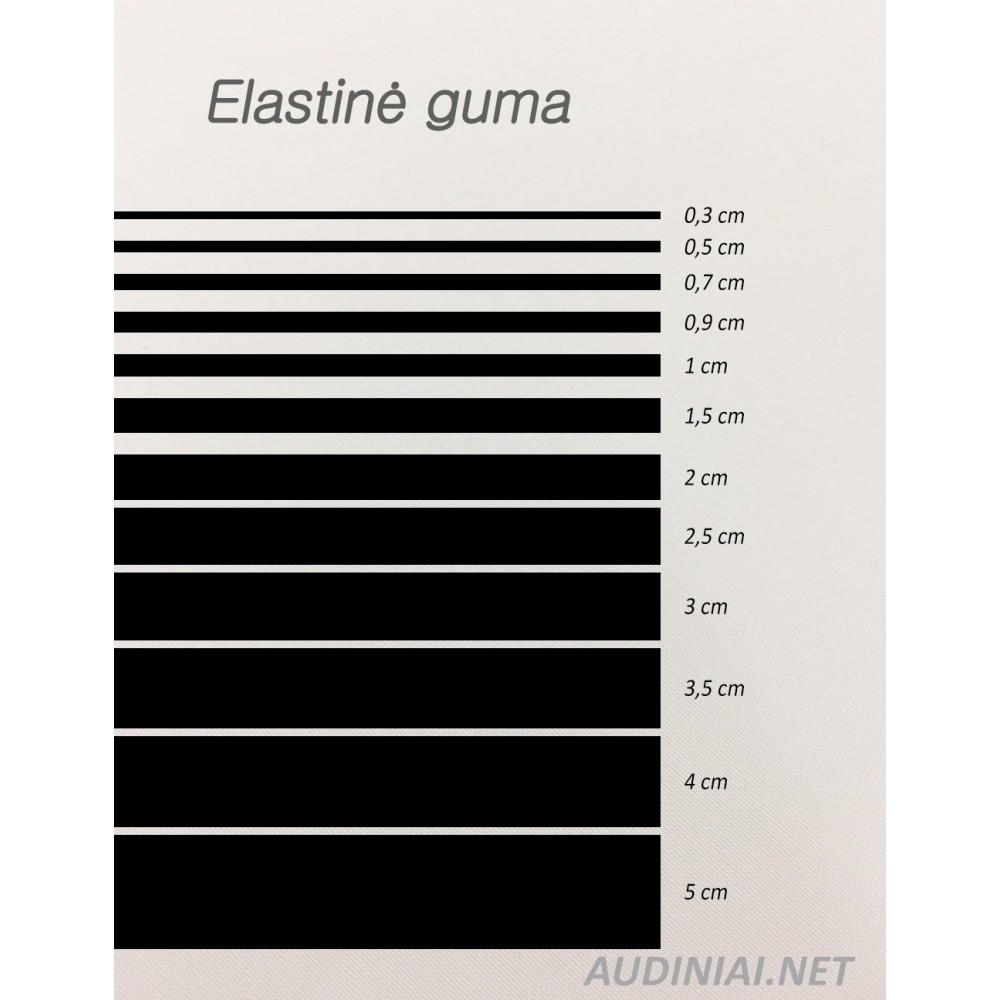 3 cm pločio elastinė guma P12900